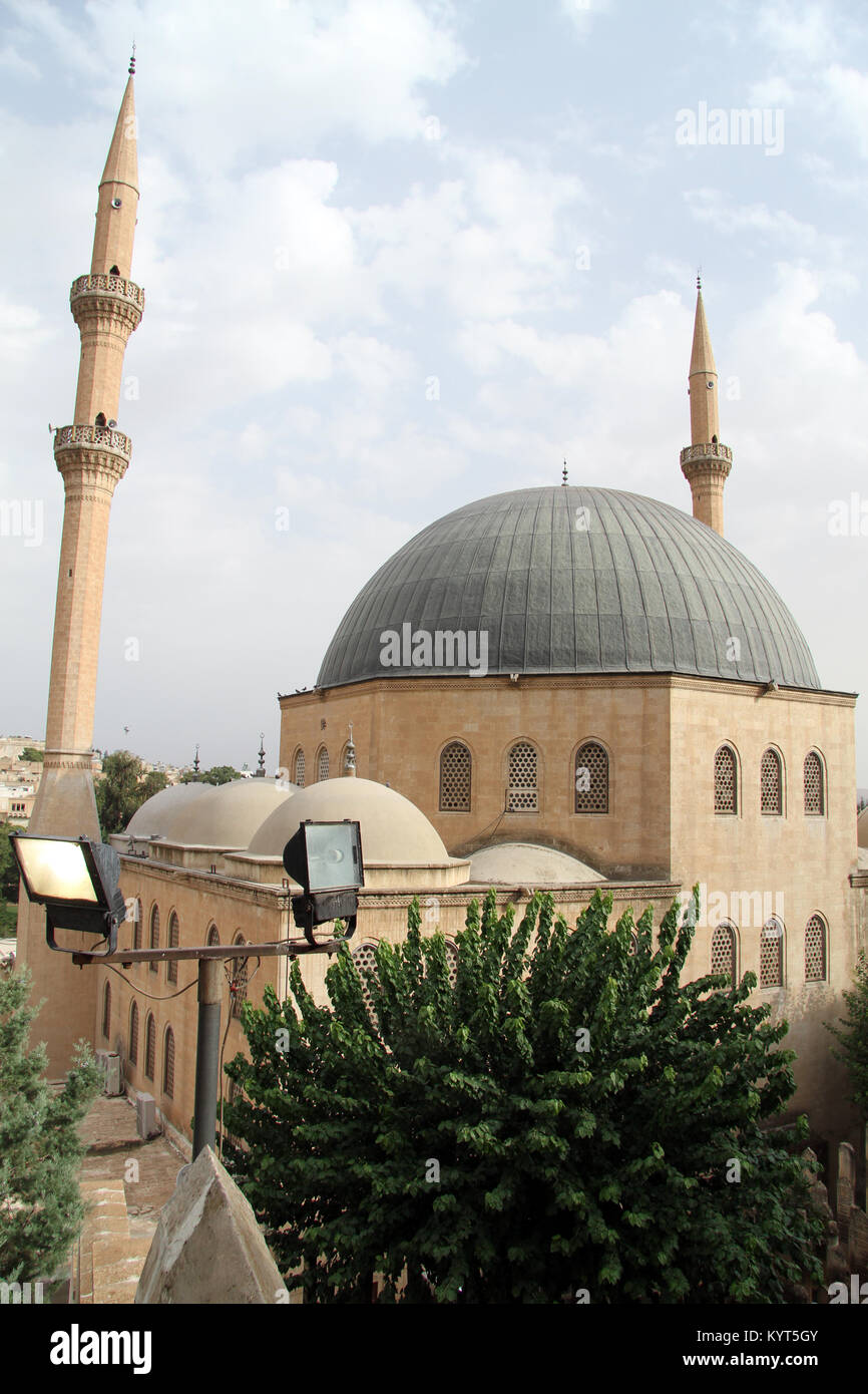 Great mosque with tow minarets in Urfa, Turkey Stock Photo - Alamy
