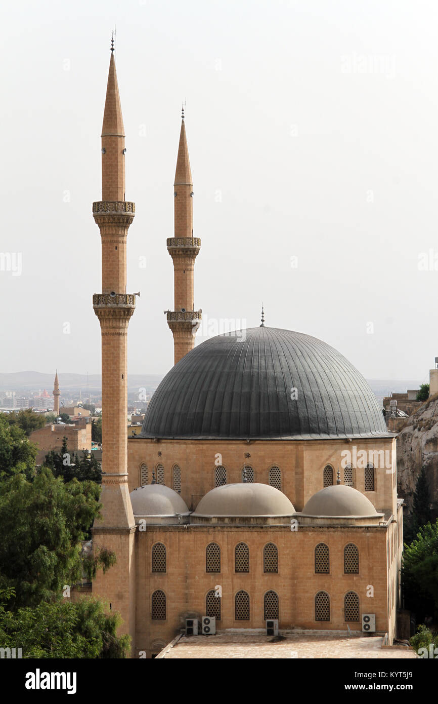 The Great mosque with two high minarets in Urfa, Turkey Stock Photo - Alamy