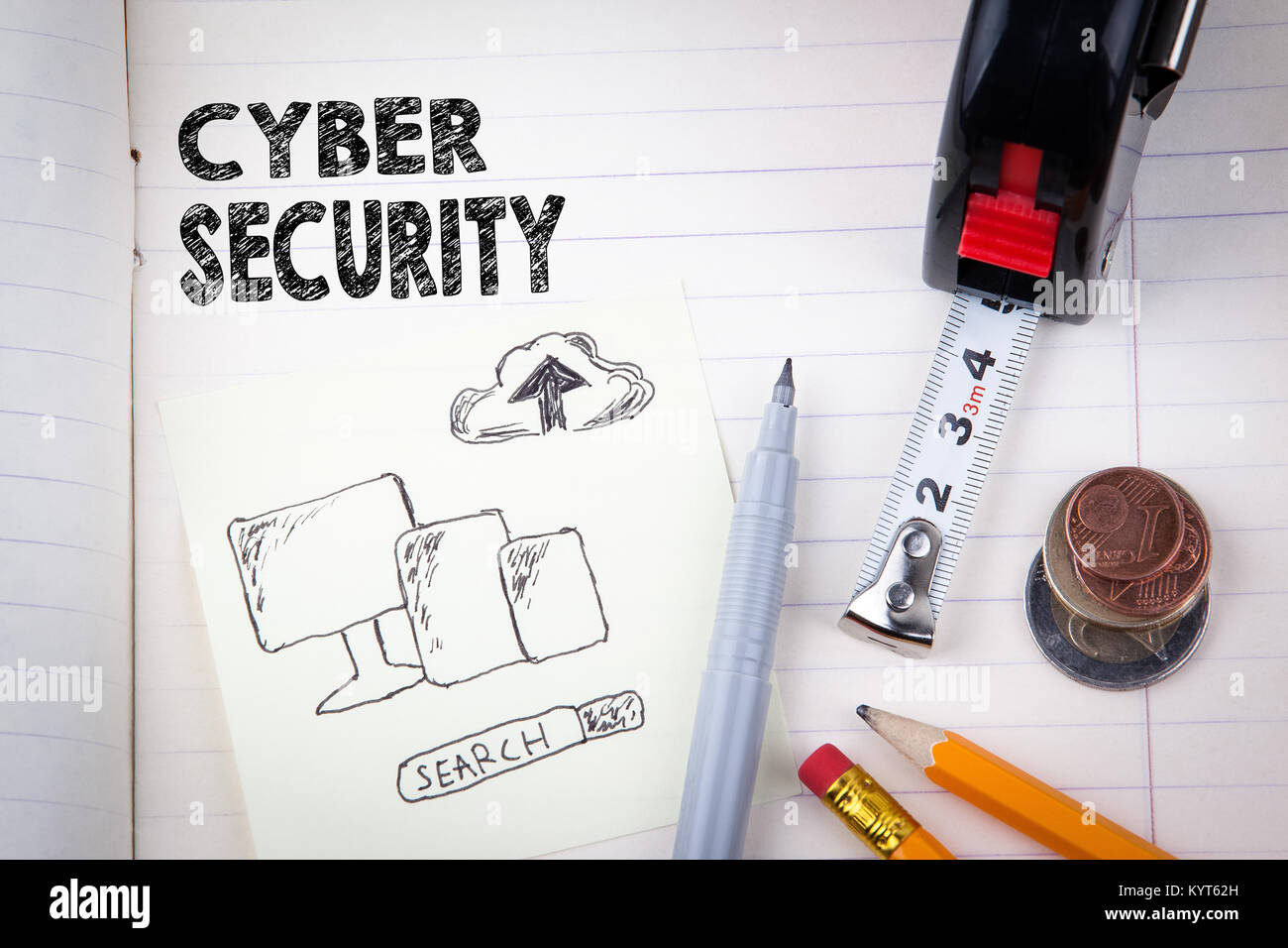 Cyber Security concept. social media, digital marketing and internet ...