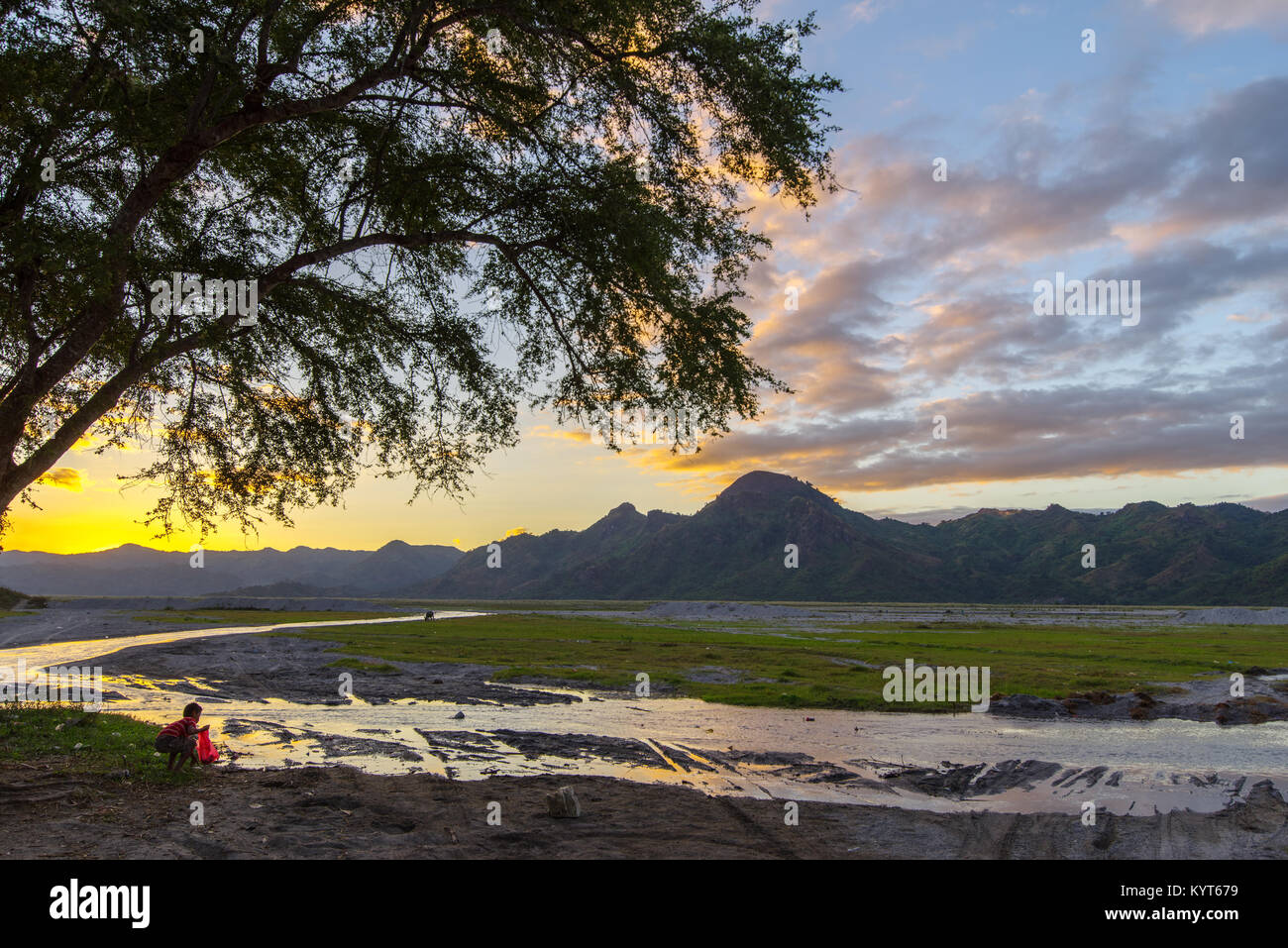 Beautiful sunset at Mountain Pinatubo , Capas , Philippines Stock Photo ...