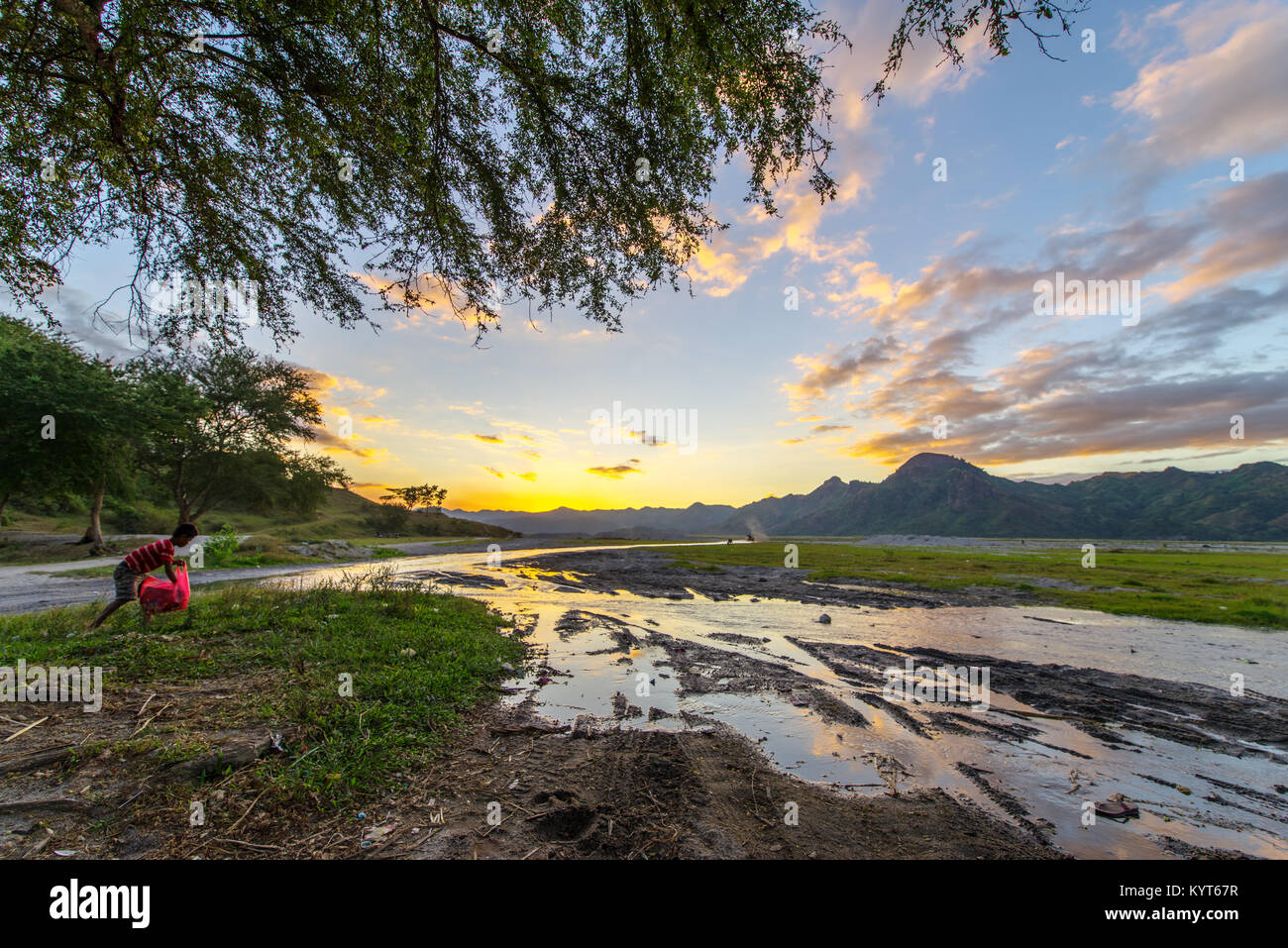 Beautiful sunset at Mountain Pinatubo , Capas , Philippines Stock Photo ...