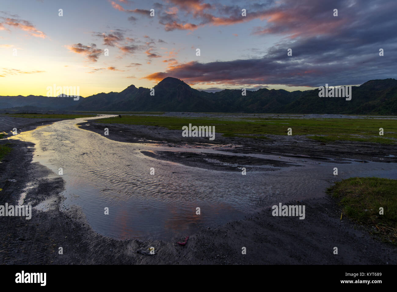 Beautiful sunset at Mountain Pinatubo , Capas , Philippines Stock Photo ...