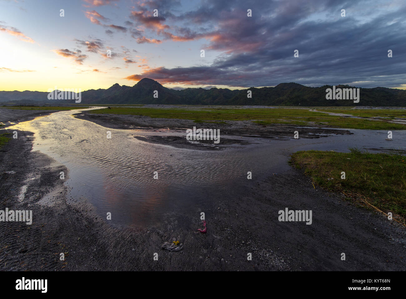 Beautiful sunset at Mountain Pinatubo , Capas , Philippines Stock Photo ...