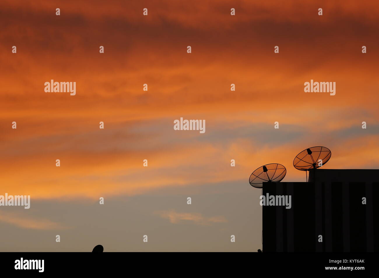 Orange satellite dish hi-res stock photography and images - Alamy