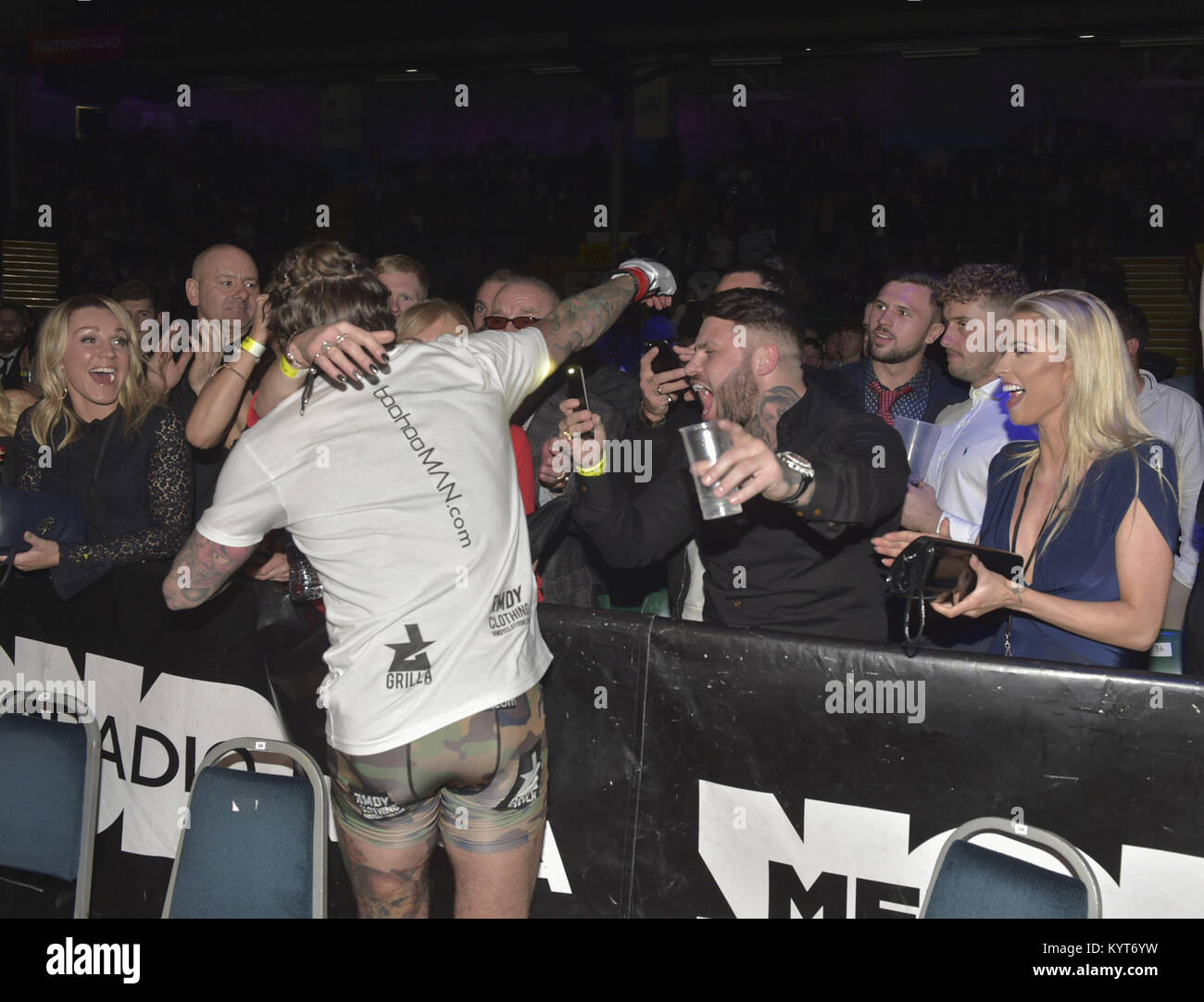 ‘Geordie Shore’ cast members, family and friends watch Aaron Chalmers ...
