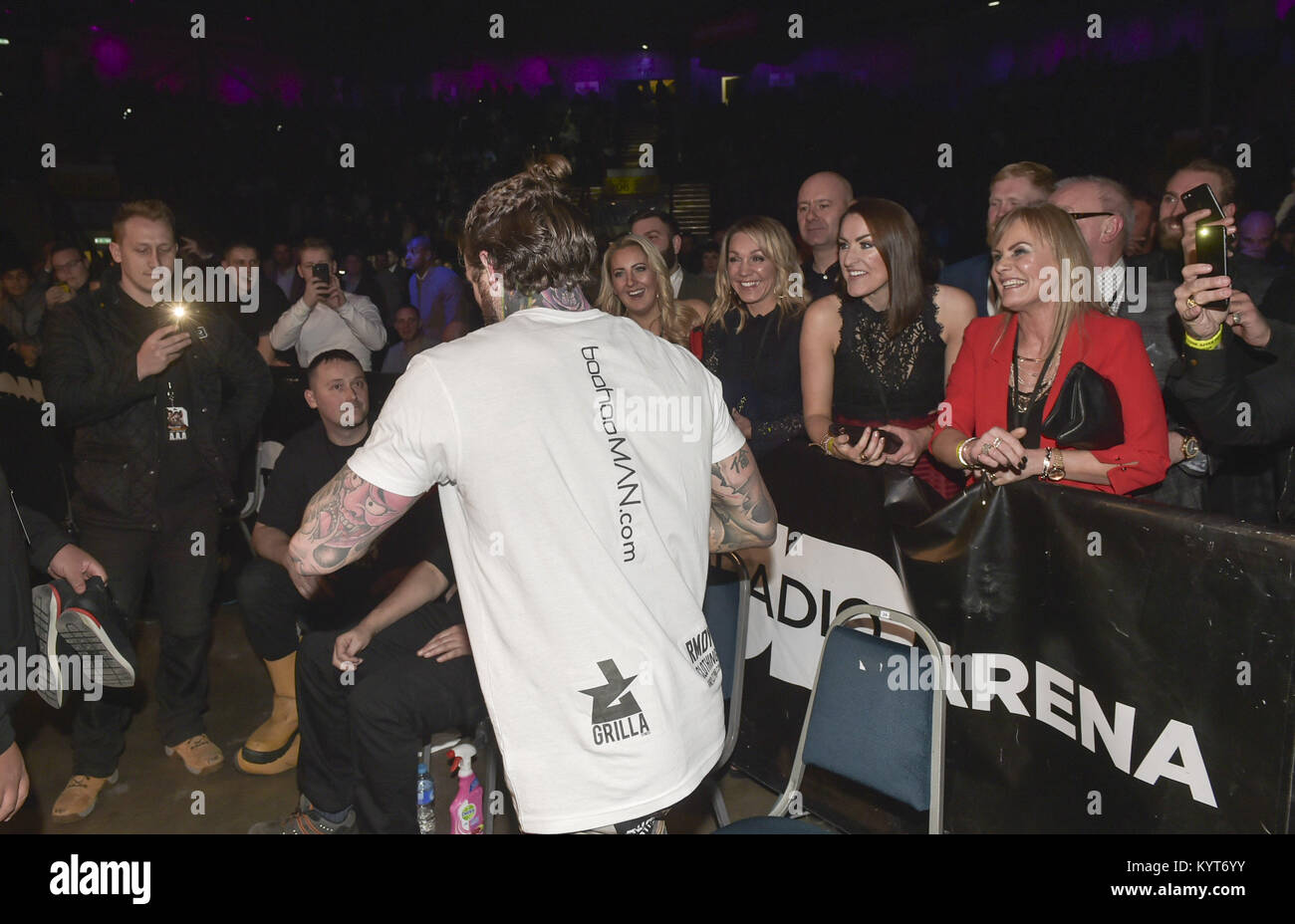 ‘Geordie Shore’ cast members, family and friends watch Aaron Chalmers ...
