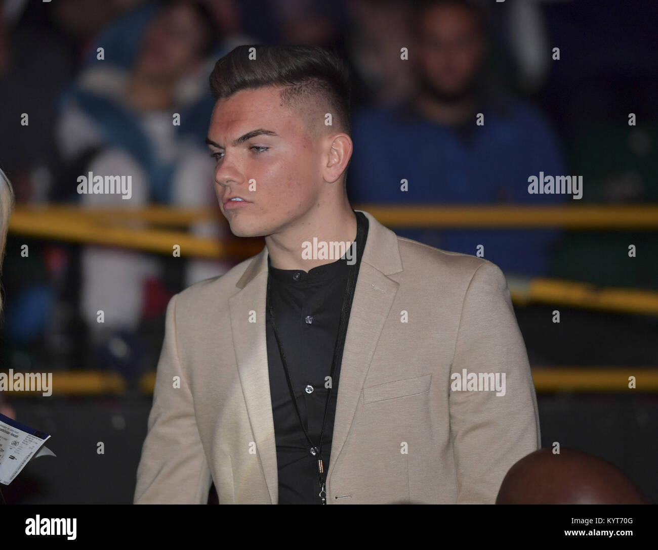 ‘Geordie Shore’ cast members, family and friends watch Aaron Chalmers ...