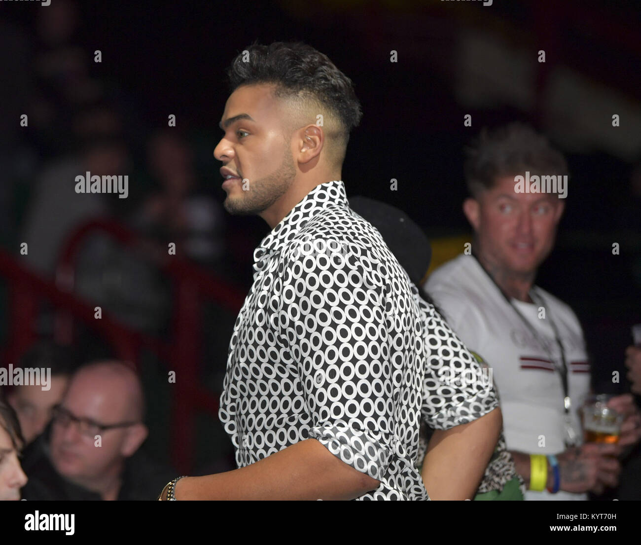 ‘Geordie Shore’ cast members, family and friends watch Aaron Chalmers ...