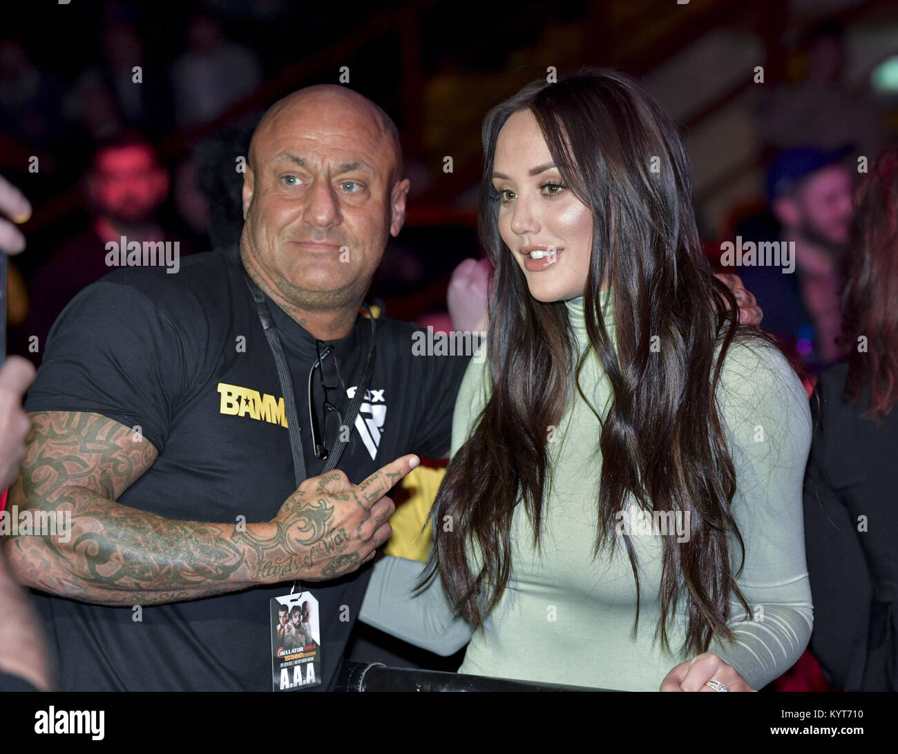 ‘Geordie Shore’ cast members, family and friends watch Aaron Chalmers ...