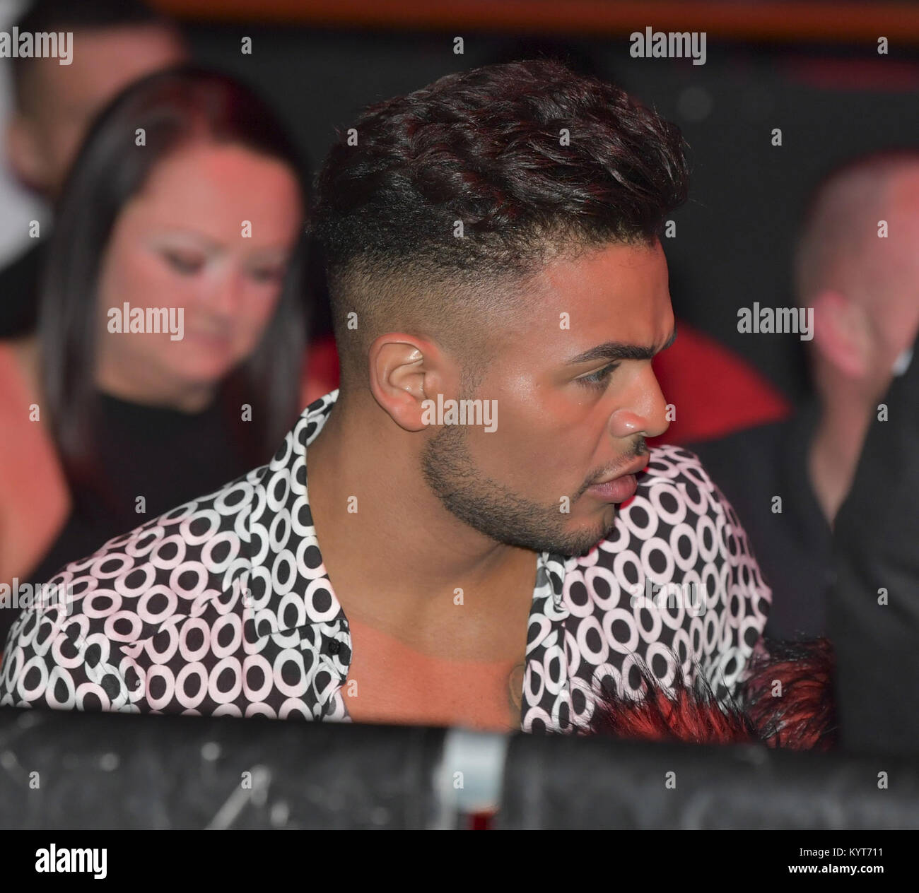 ‘Geordie Shore’ cast members, family and friends watch Aaron Chalmers ...