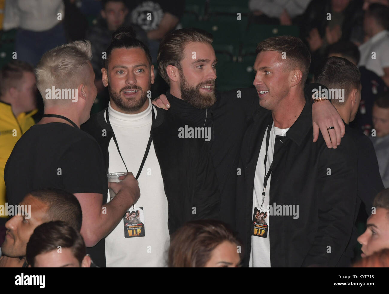 ‘Geordie Shore’ cast members, family and friends watch Aaron Chalmers ...