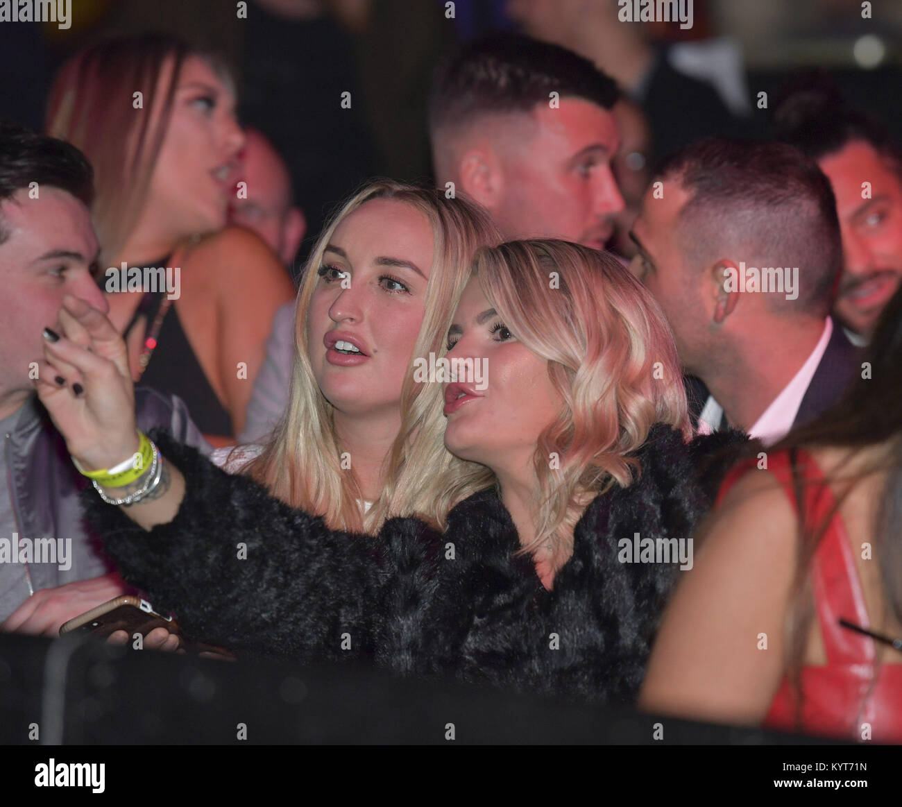 ‘Geordie Shore’ cast members, family and friends watch Aaron Chalmers ...