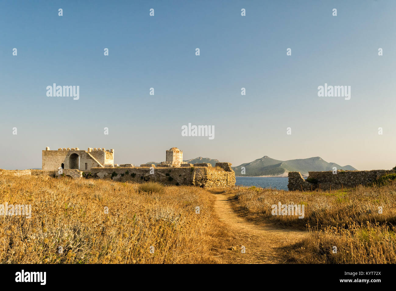 Methoni greece august 2017 castle hi-res stock photography and images ...