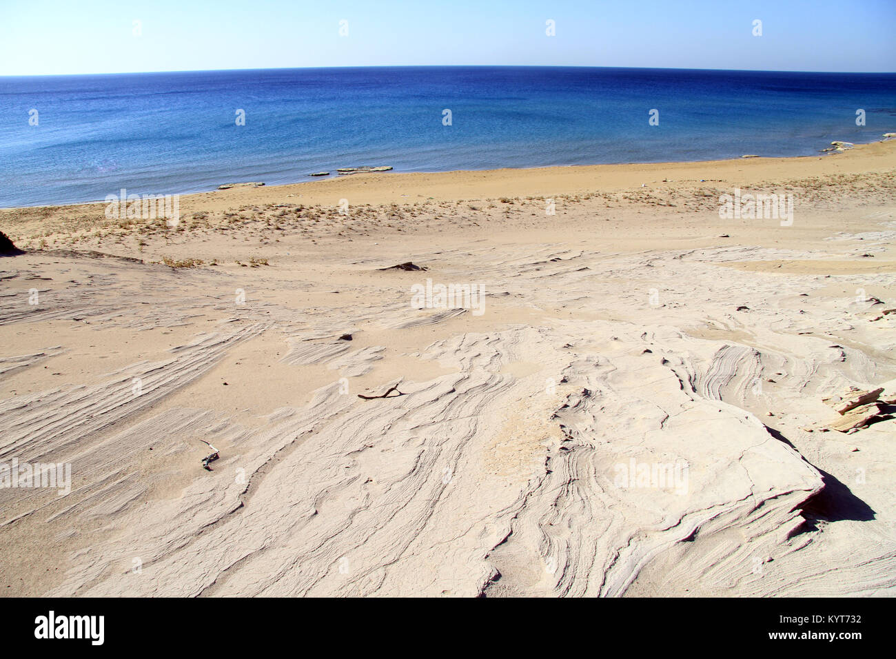 Wide sand beach in North Cyprus Stock Photo - Alamy