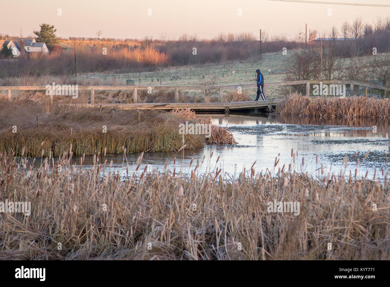 A beautifully bright winter’s morning greets Meopham in Kent. Featuring ...