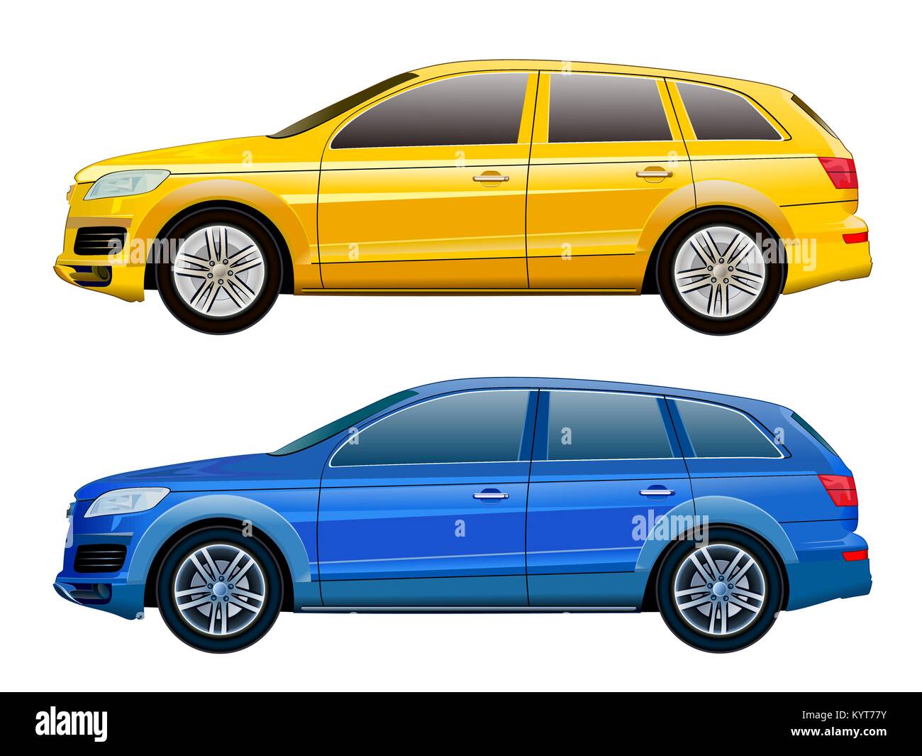 car vector mock-up for advertising, corporate identity. Isolated ...