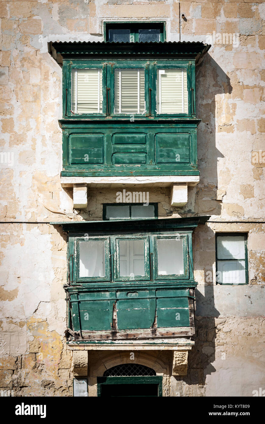 traditional house window architecture detail in la valletta old town ...