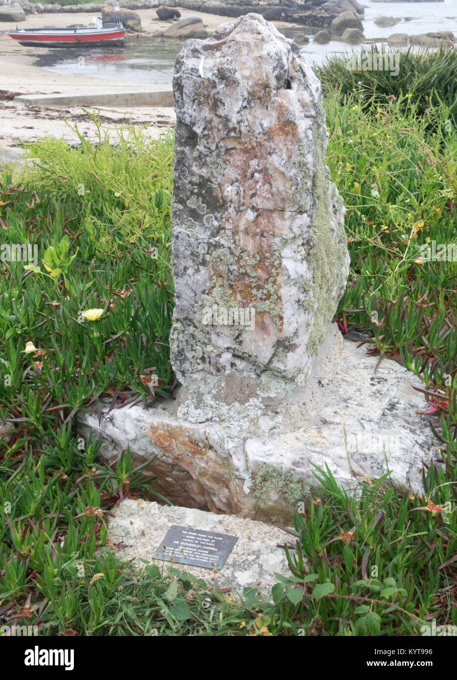 Monument to Sir Cloudesley Shovell ( Admiral of the Fleet ), Porth ...