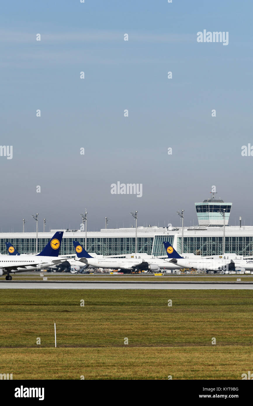 line up, lineup, various airlines, park position, clearance, Satellite ...