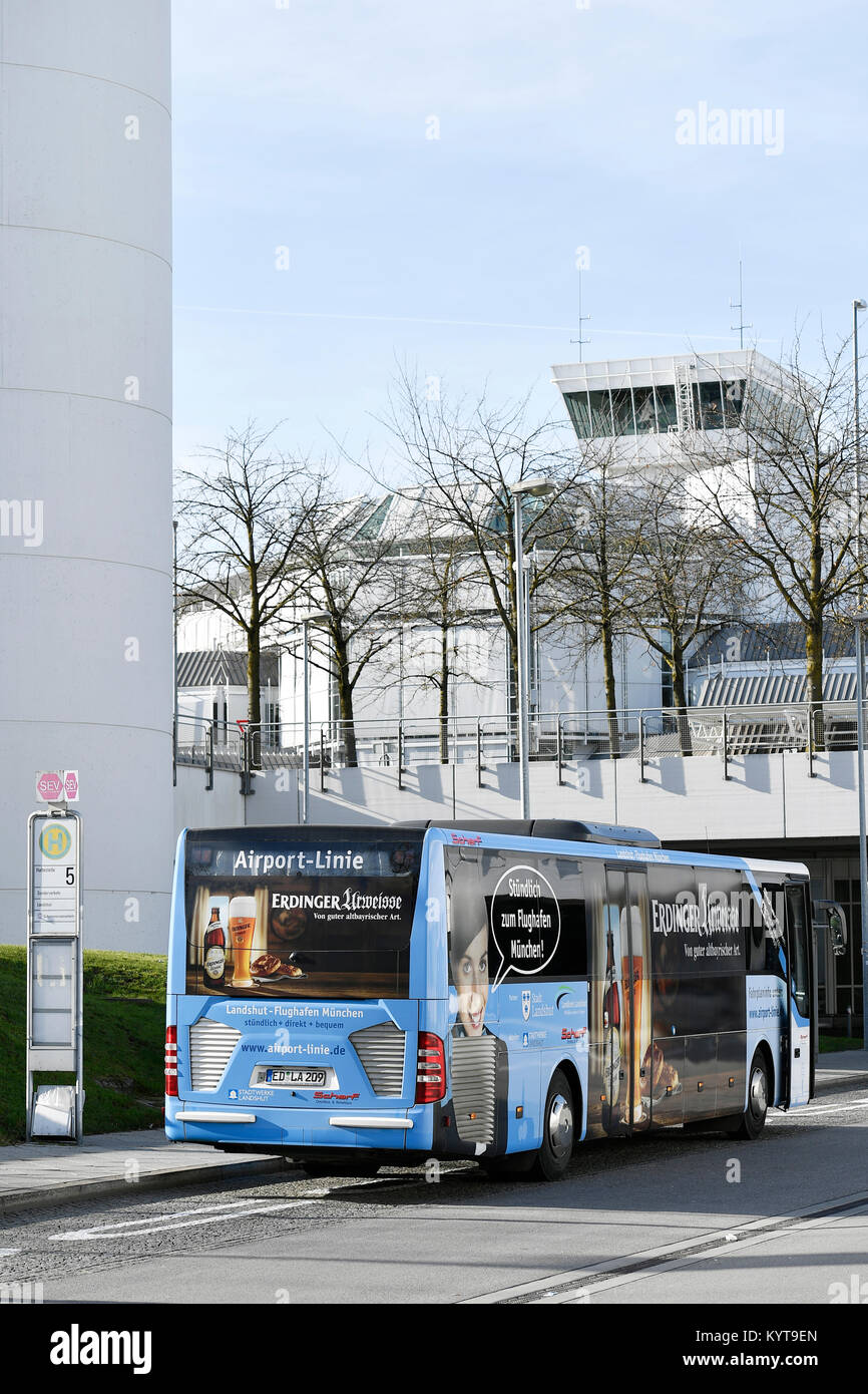 Bus, Airport Line, Munich Airport, Landshut, Central Area Station ...