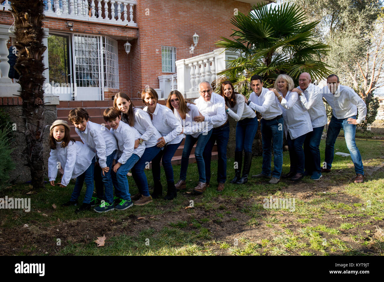 Group conga line dance hi-res stock photography and images - Alamy