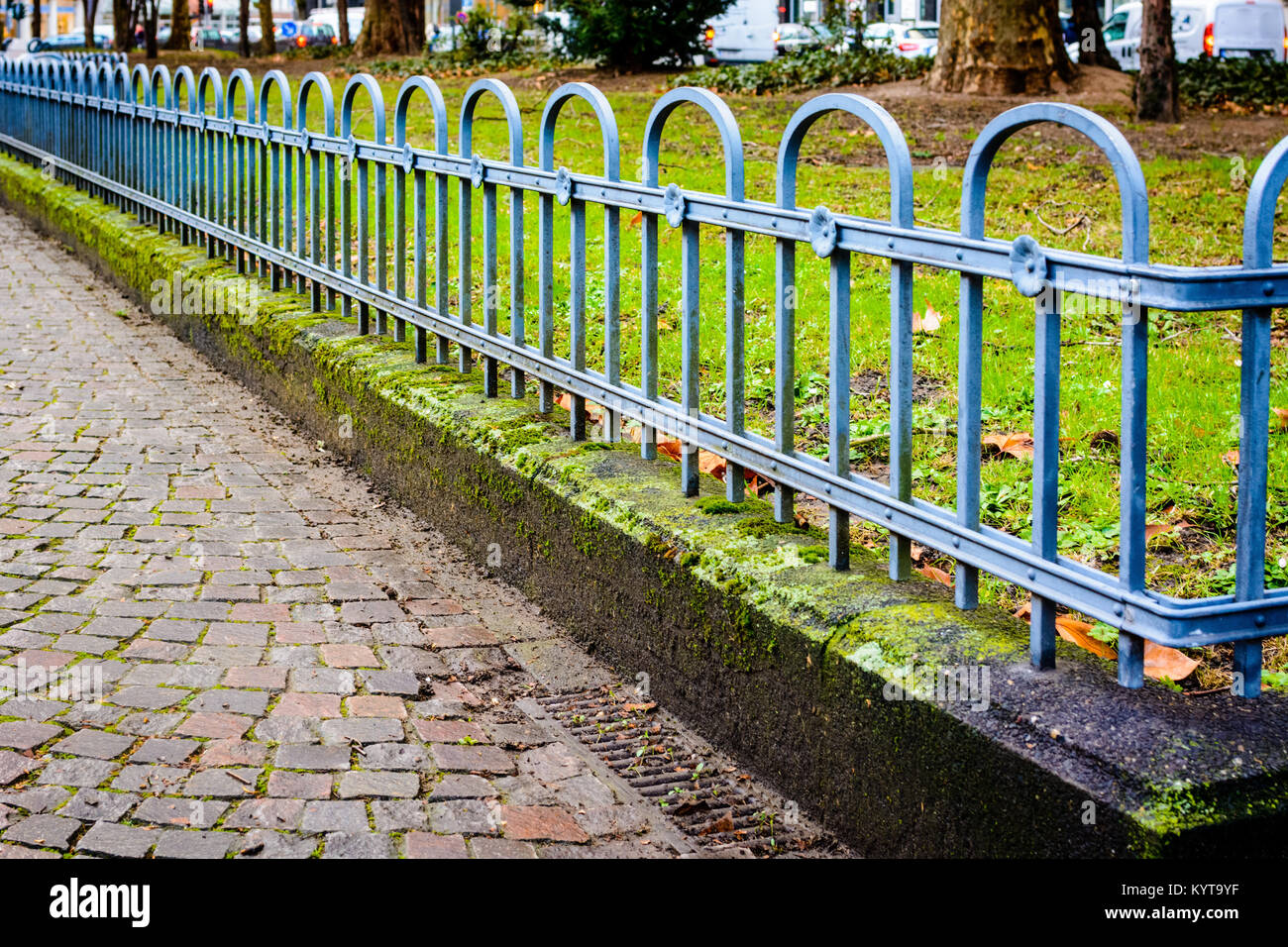 Light blue fence hi-res stock photography and images - Alamy