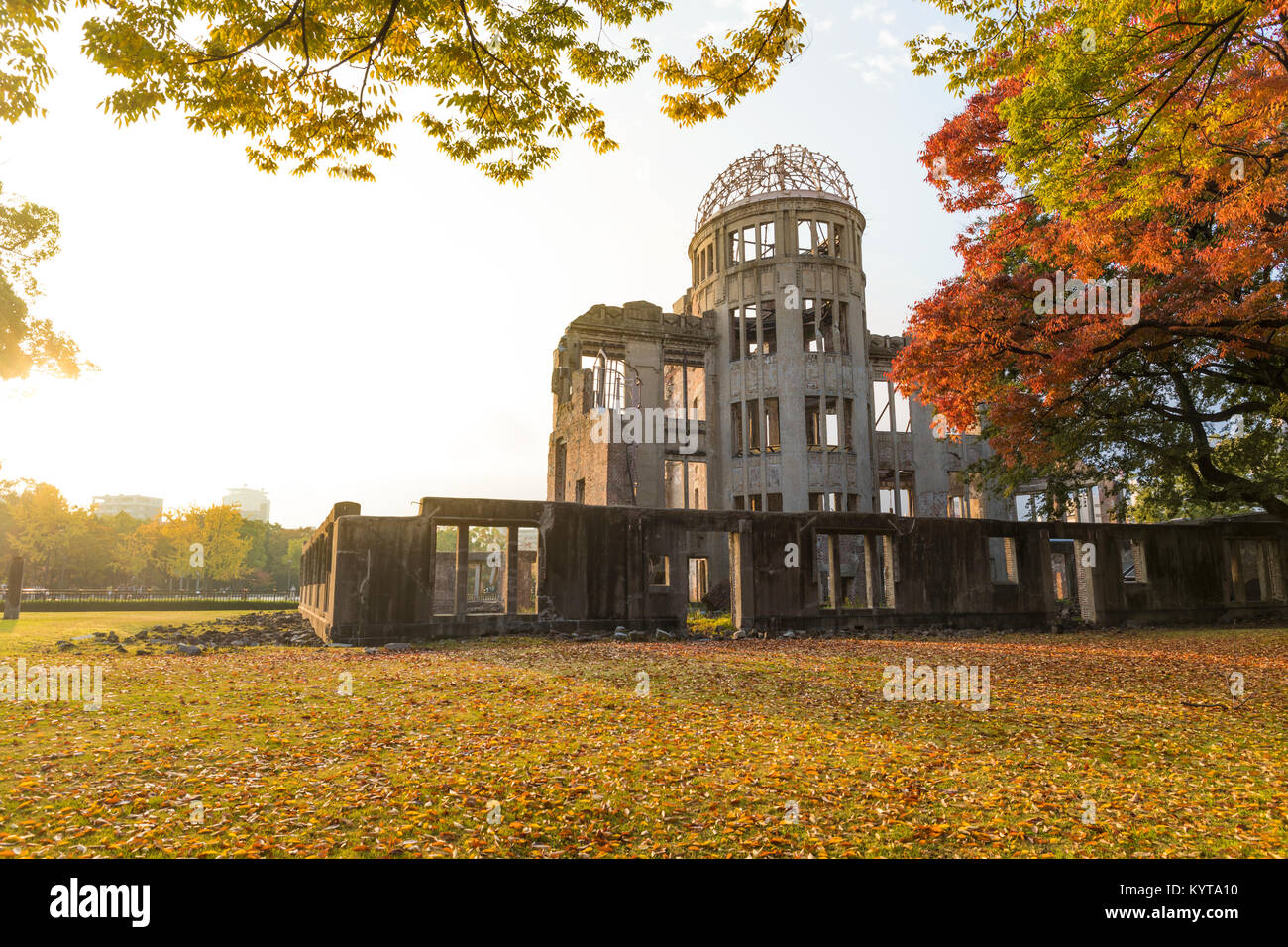 Hiroshima, Japan, Nov. 8, 2017: The Hiroshima Peace Memorial sits ...