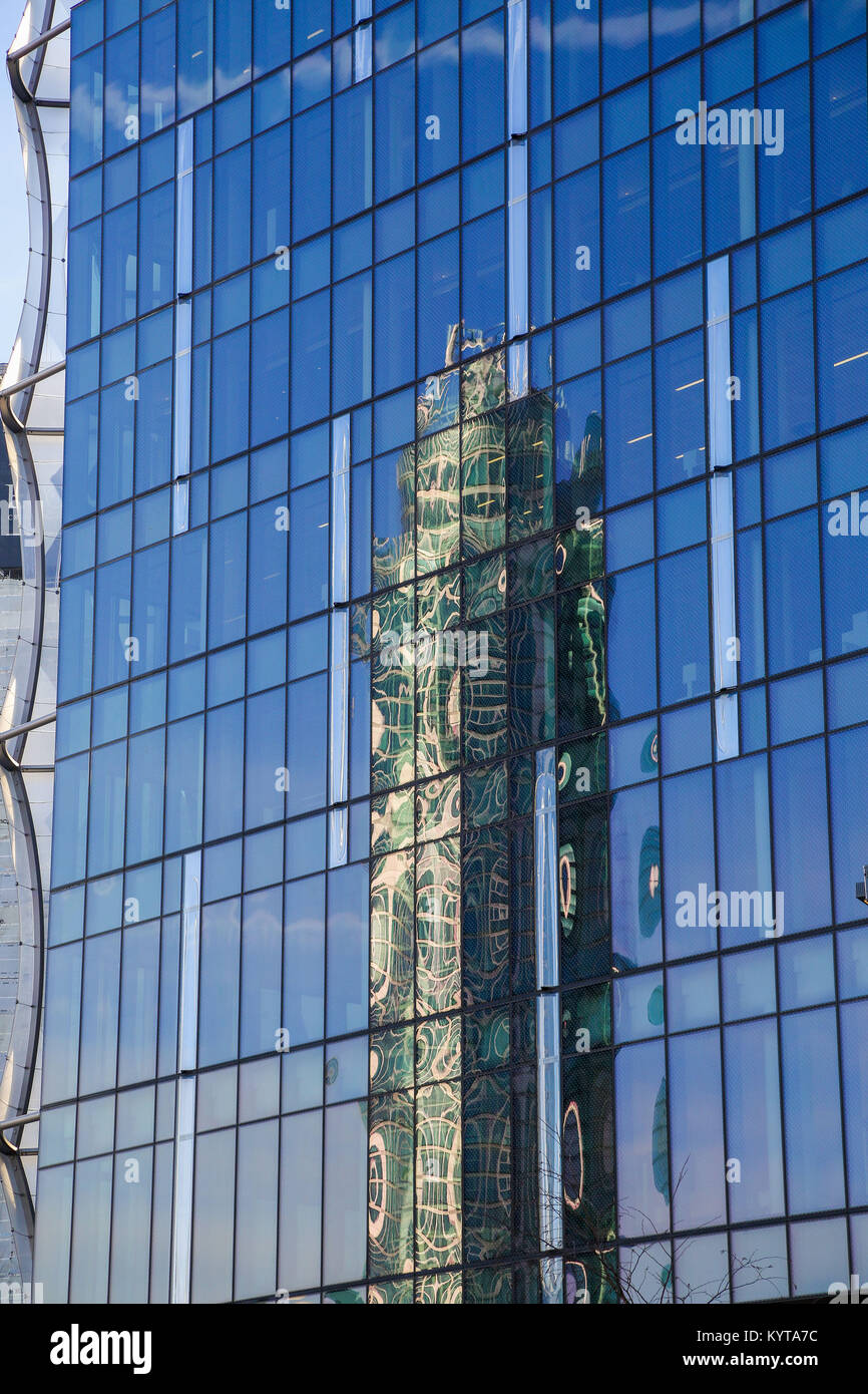 Exterior view of the new United States Embassy been built in London ...