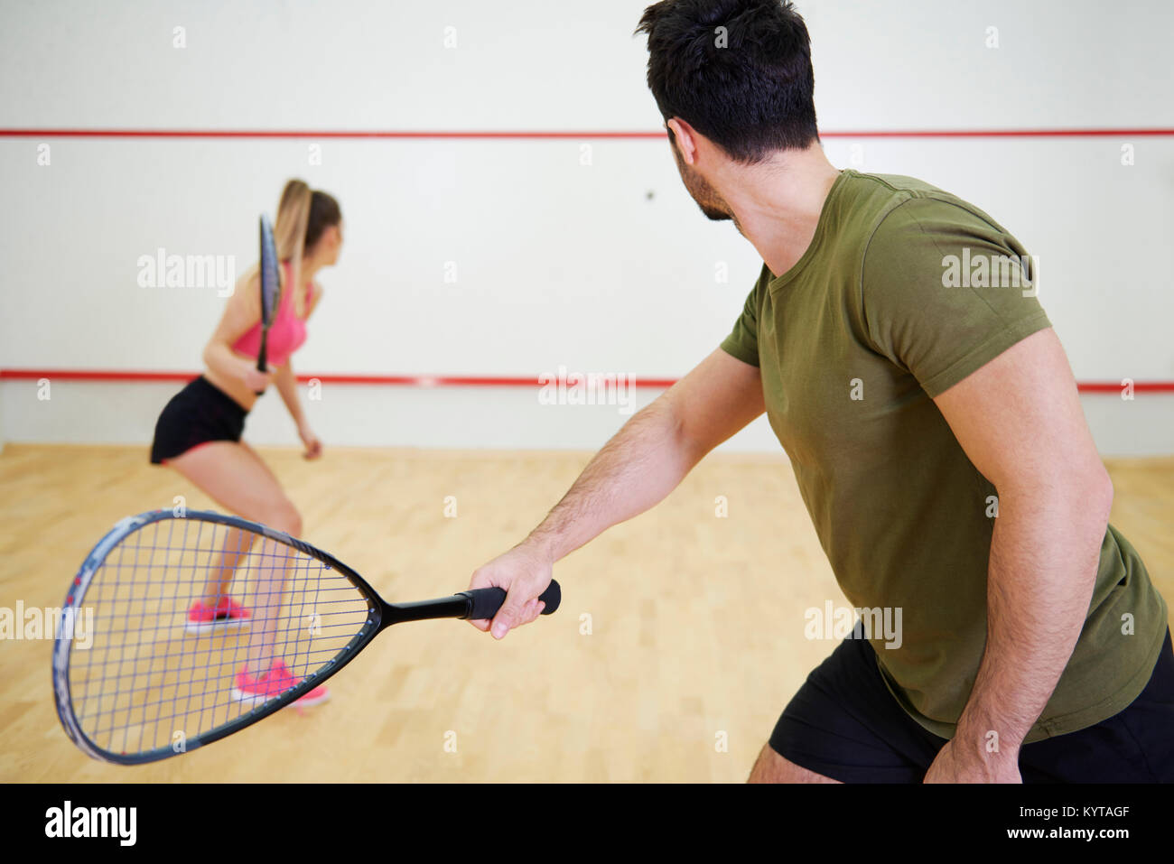 Squash is a great game to play with friend Stock Photo - Alamy