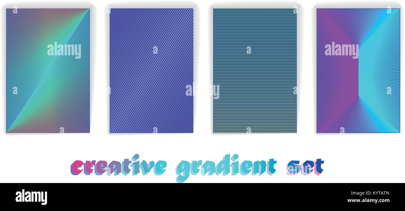 Minimal Vector covers design. Cool halftone gradients. Future Poster ...