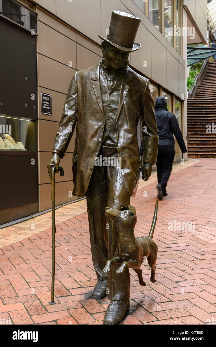 Statue of John Plimmer Entrepreneur Stock Photo - Alamy