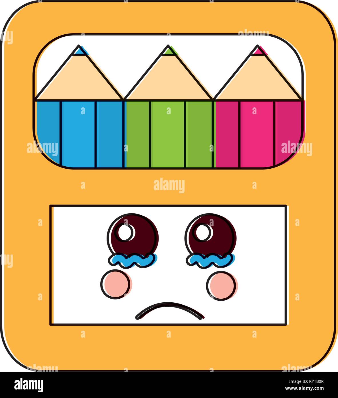 Sad Pencil Clipart