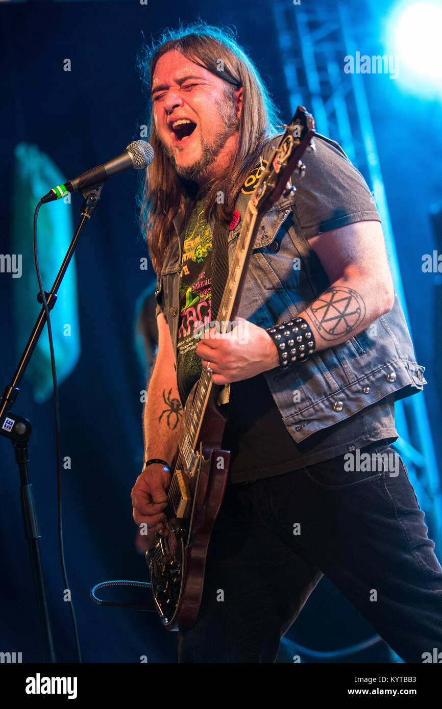 The British doom and stoner metal band Electric Wizard performs a live ...