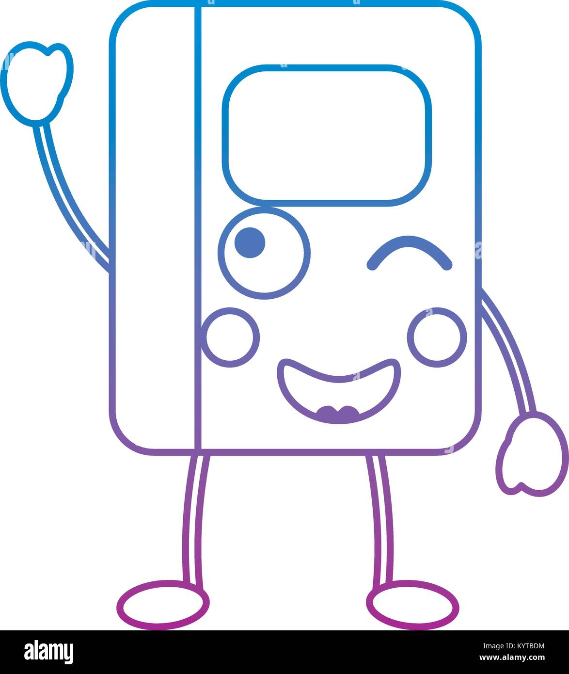 Blue smile notebook Stock Vector Images - Alamy