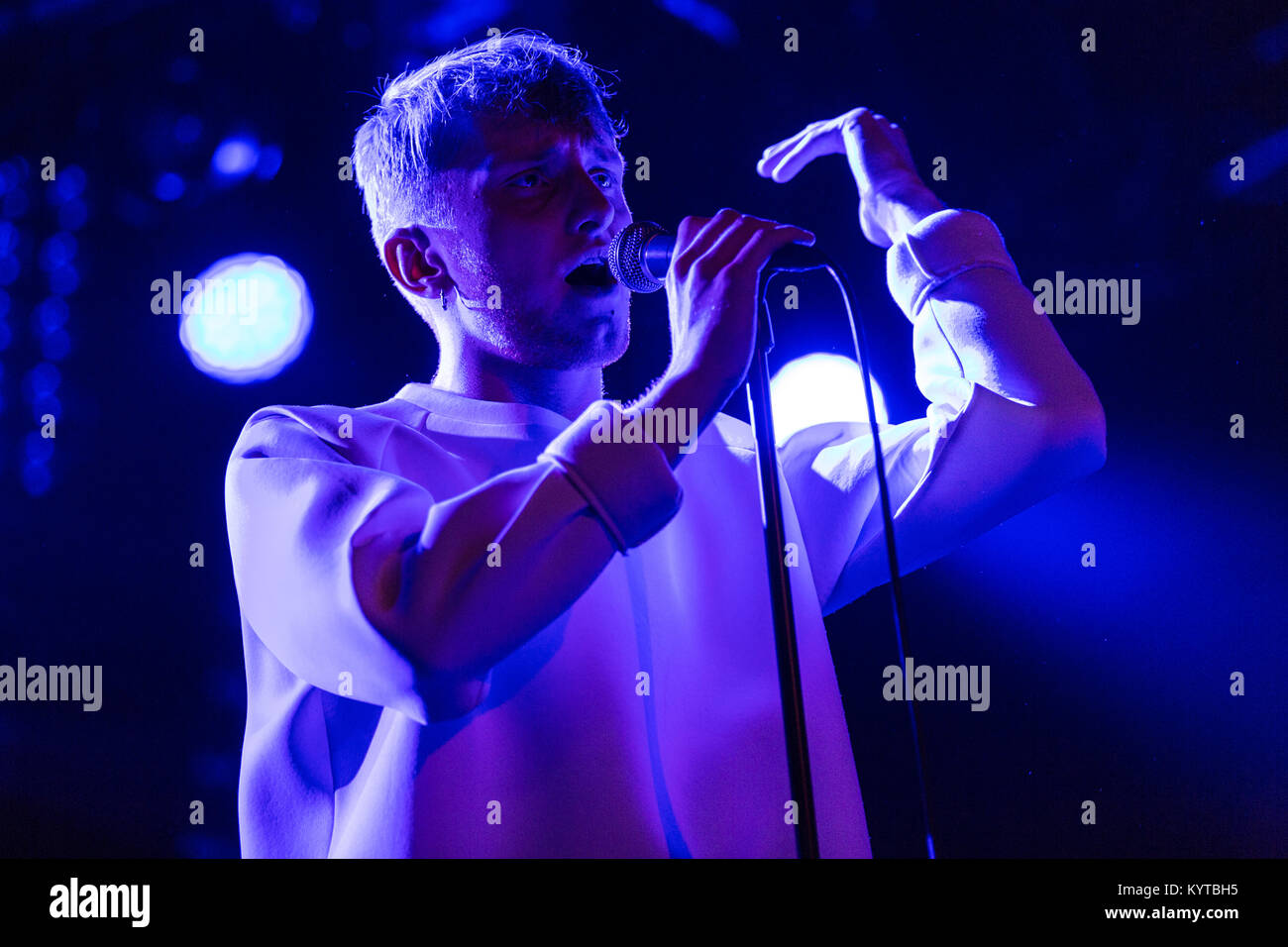 The Swedish soul singer and songwriter Elias performs a live concert at ...