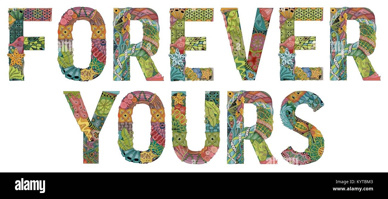 Forever yours Stock Vector Images - Alamy