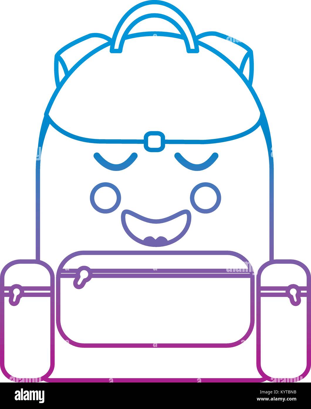 school backpack kawaii cartoon character Stock Vector Image & Art - Alamy