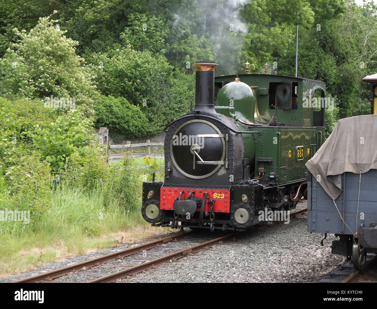 Locomotive "the Countess" under steam Stock Photo - Alamy