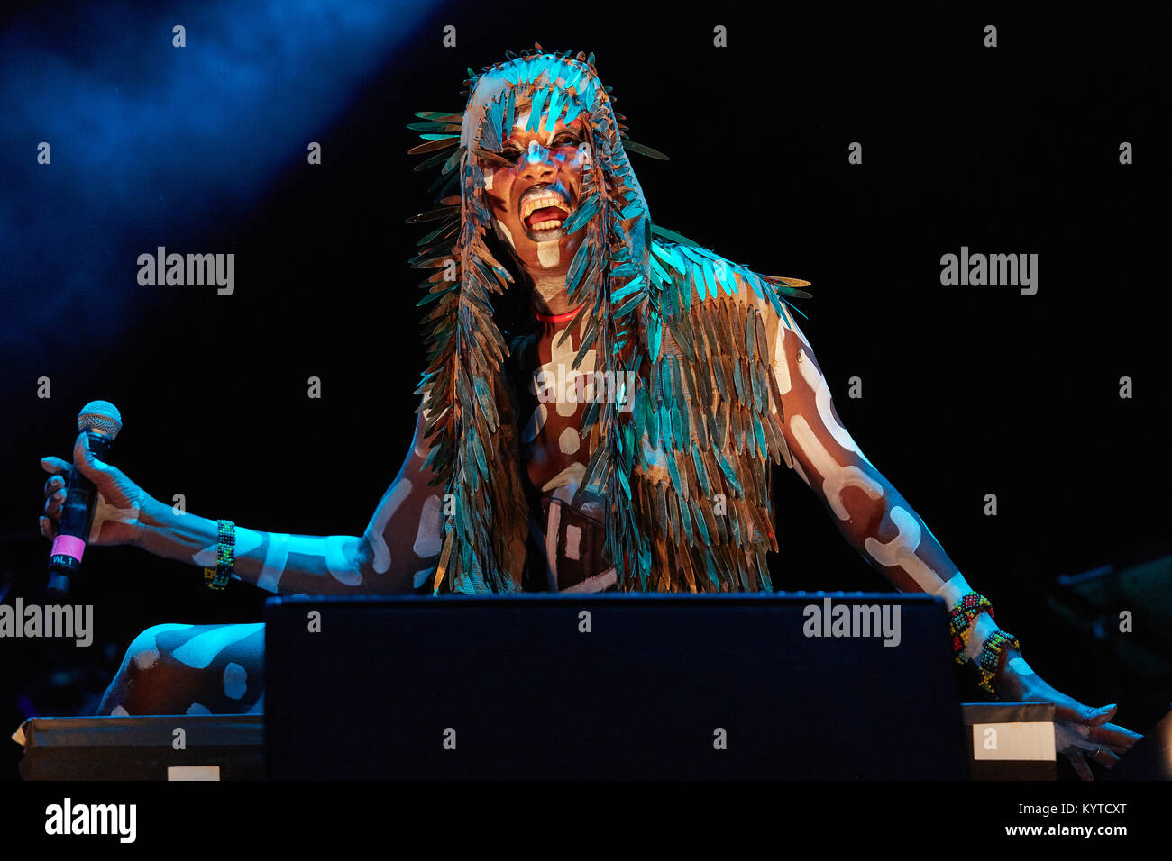 Grace Jones, the Jamaican singer, songwriter, actress and model ...