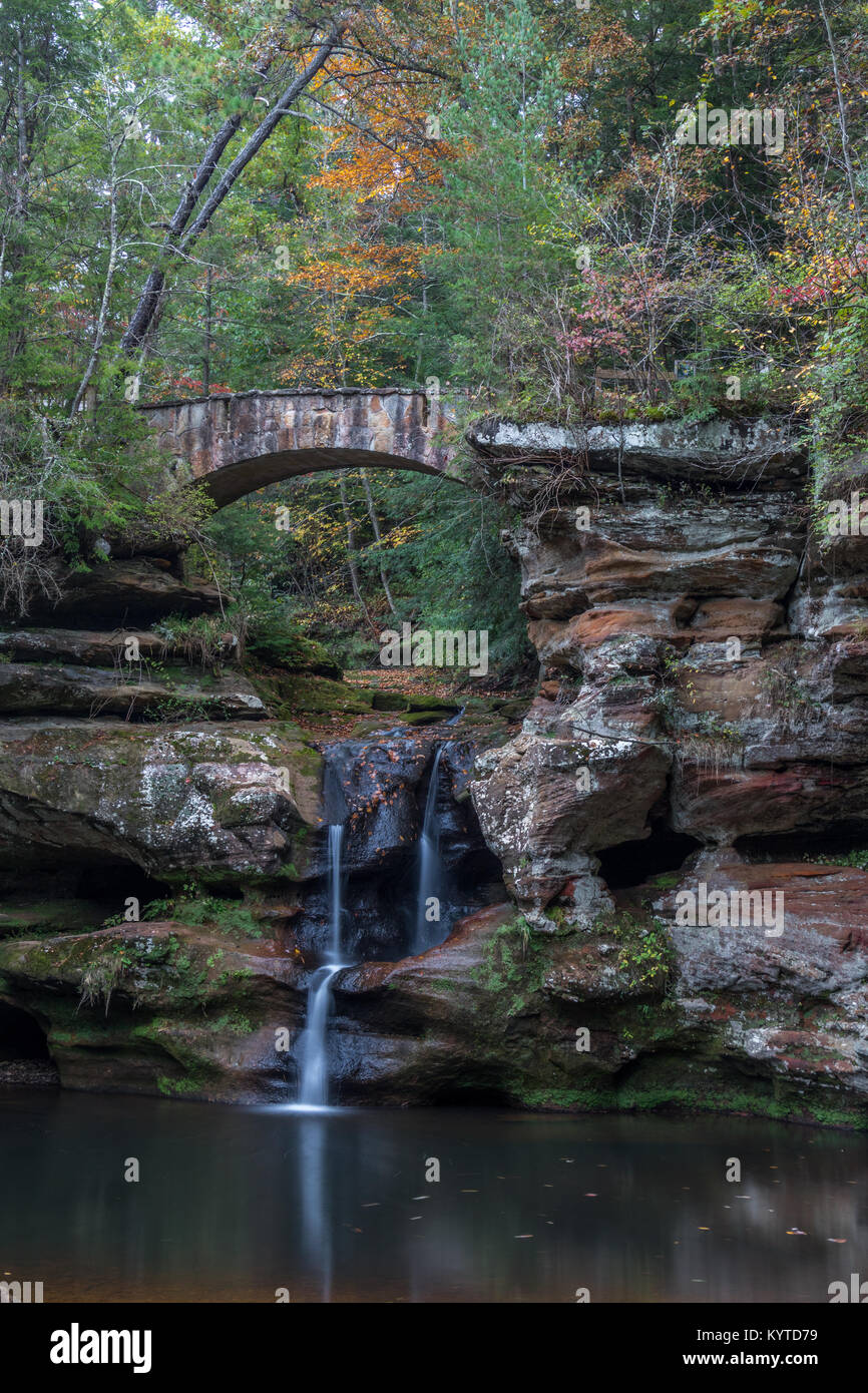 Upper Falls at Hocking Hills State Park Stock Photo - Alamy