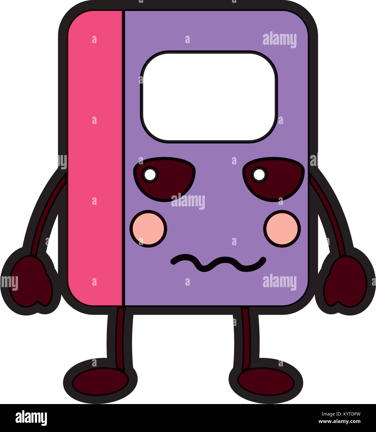 Notebook emoticon kawaii cartoon hi-res stock photography and images ...