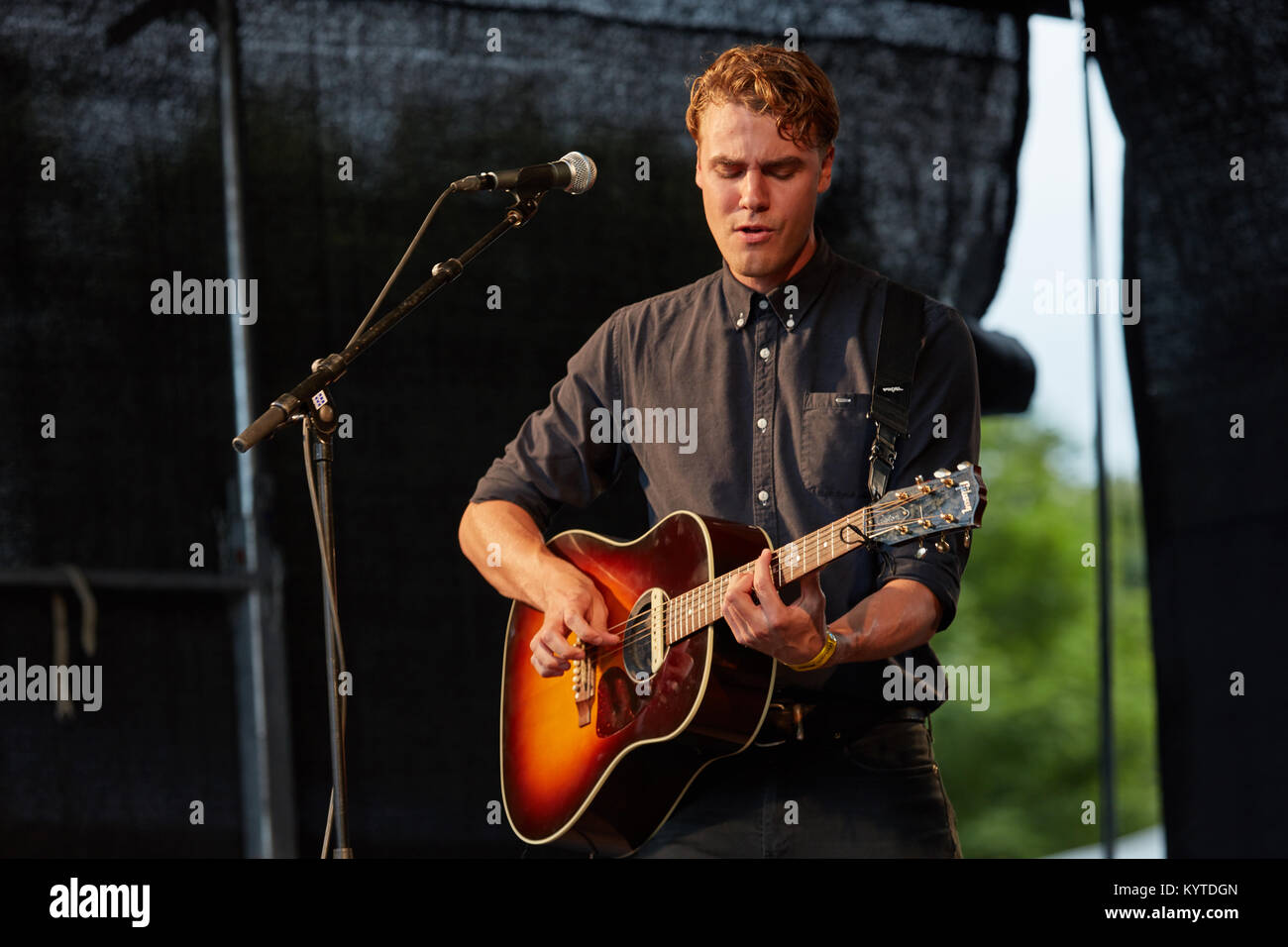The Australian singer, songwriter and musician Hein Cooper performs a ...
