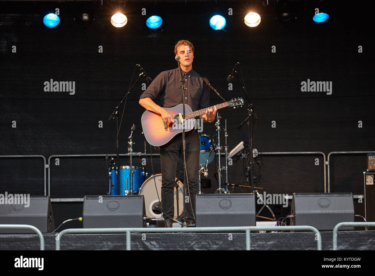 The Australian singer, songwriter and musician Hein Cooper performs a ...