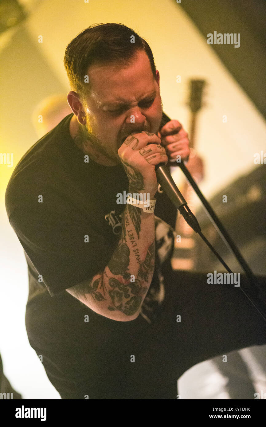 The Norwegian hardcore metal band Heksed performs a live concert at the ...