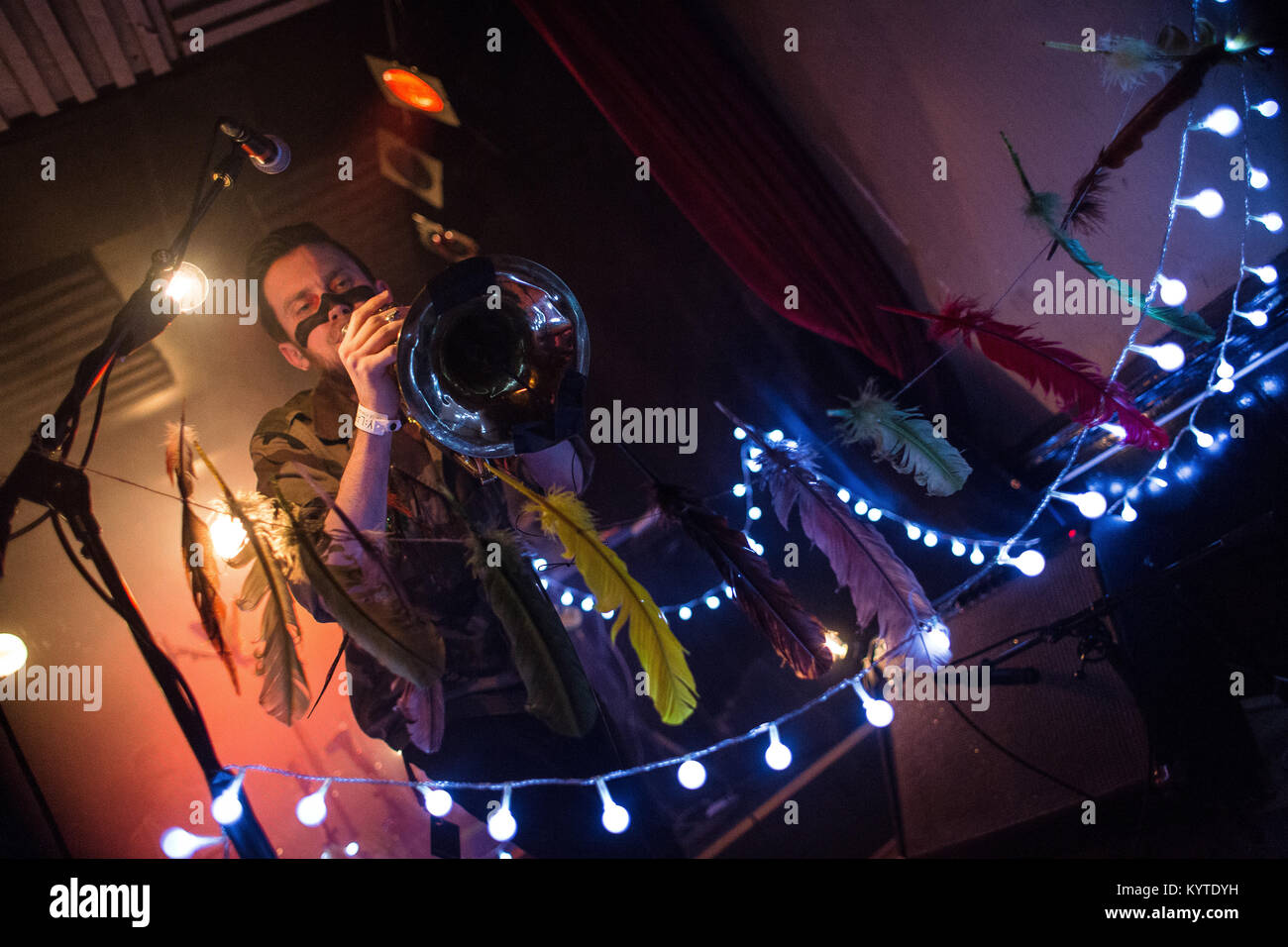 The Norwegian indie pop band Highasakite performs a live concert at the ...