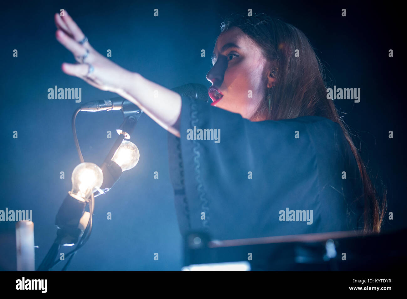 The Norwegian indie pop band Highasakite performs a live concert at ...