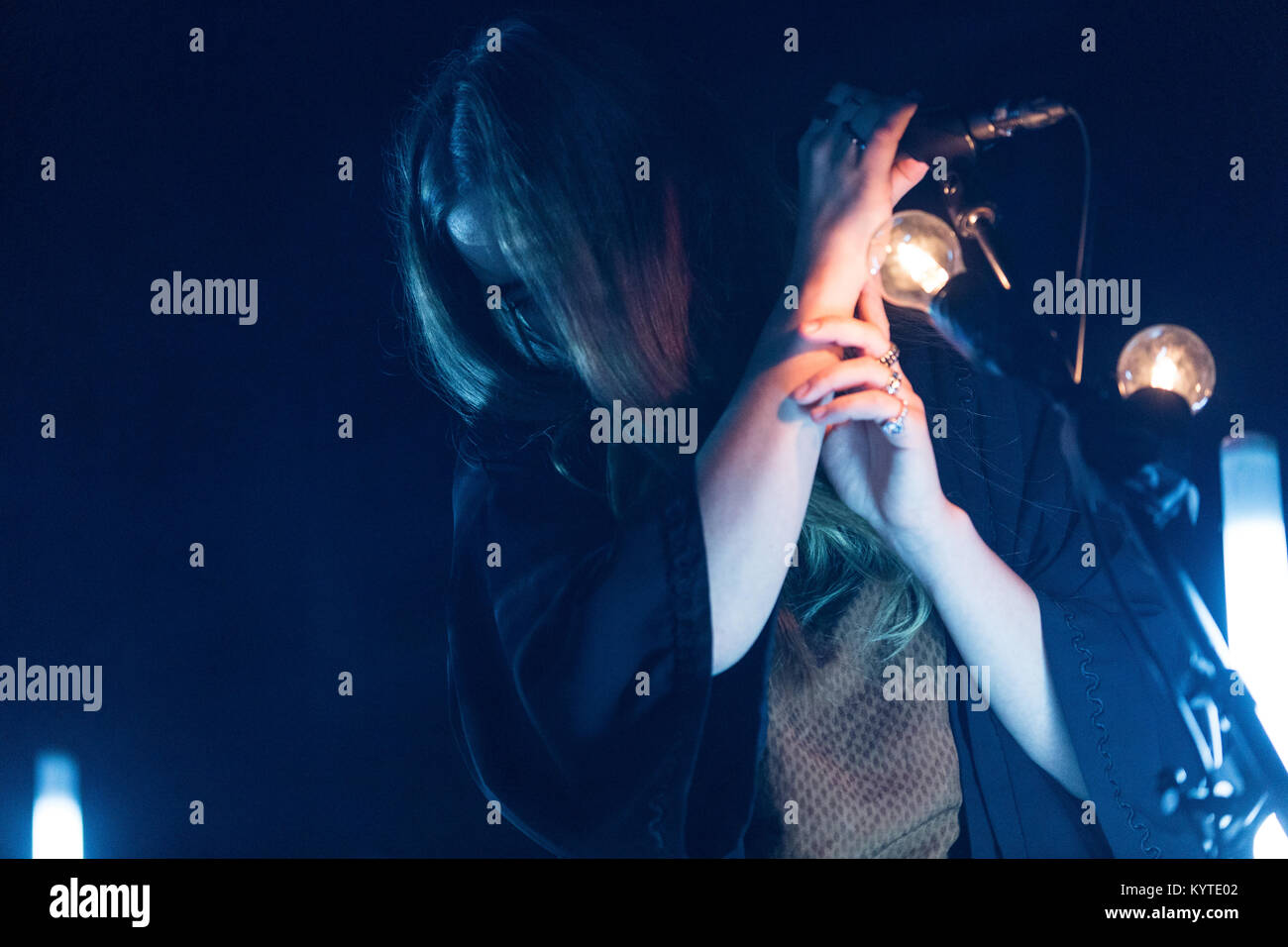 The Norwegian indie pop band Highasakite performs a live concert at ...