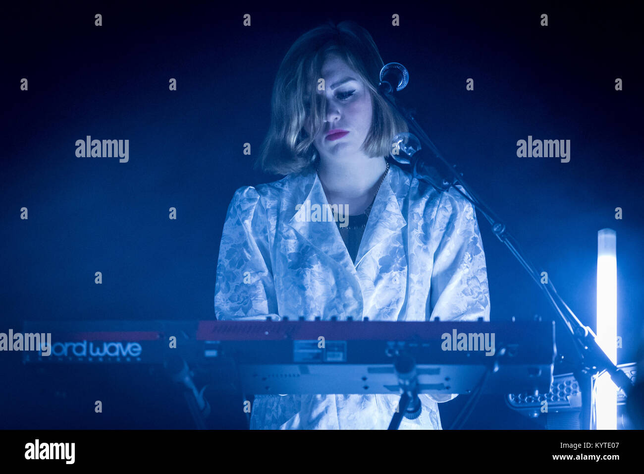 The Norwegian indie pop band Highasakite performs a live concert at ...