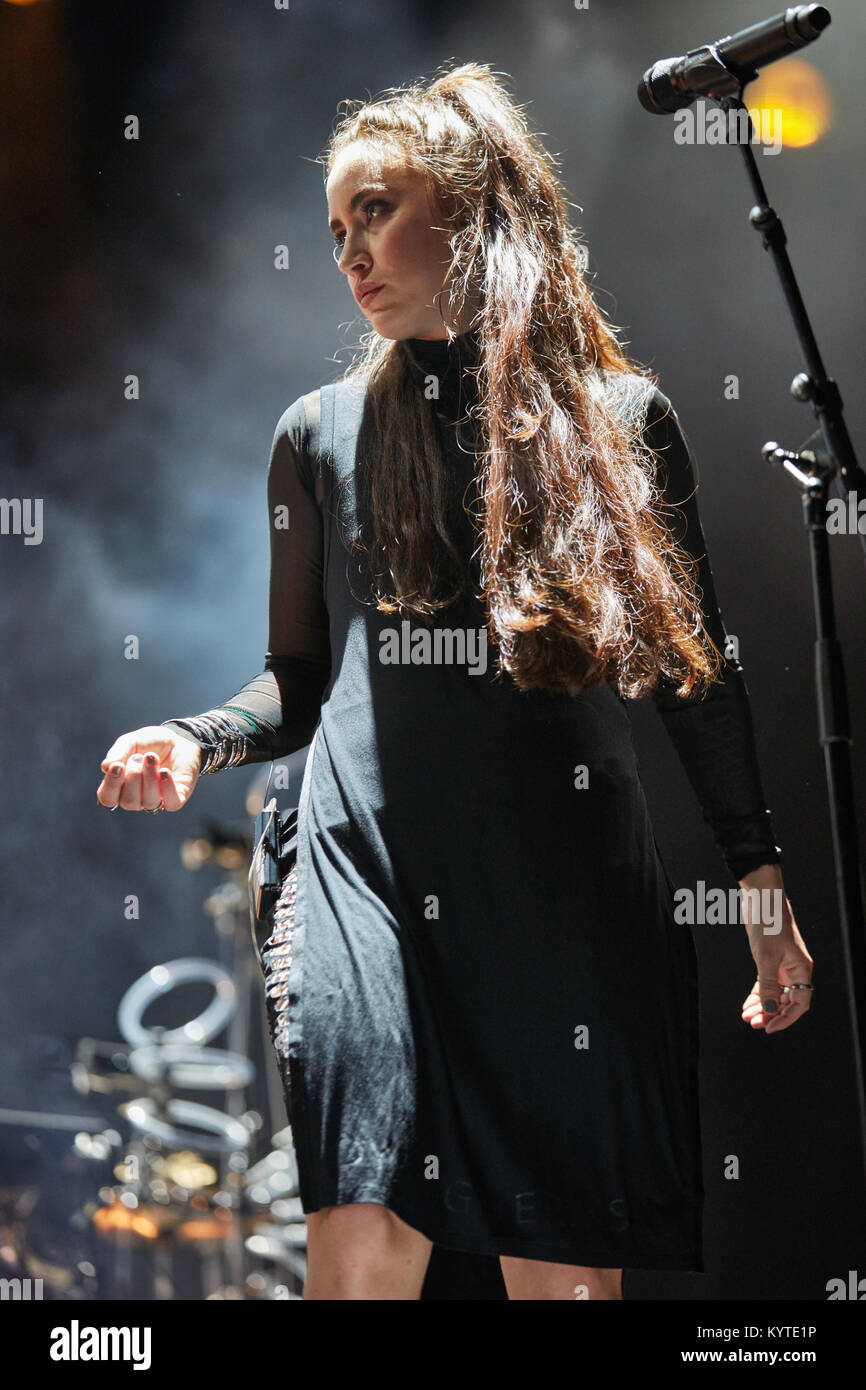 The Norwegian indie pop band Highasakite performs a live concert at the ...