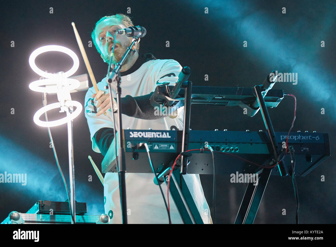 The Norwegian indie pop band Highasakite performs a live concert at the ...